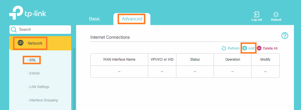 TP-Link VR1600v - Router Set Up Guide – Pentanet
